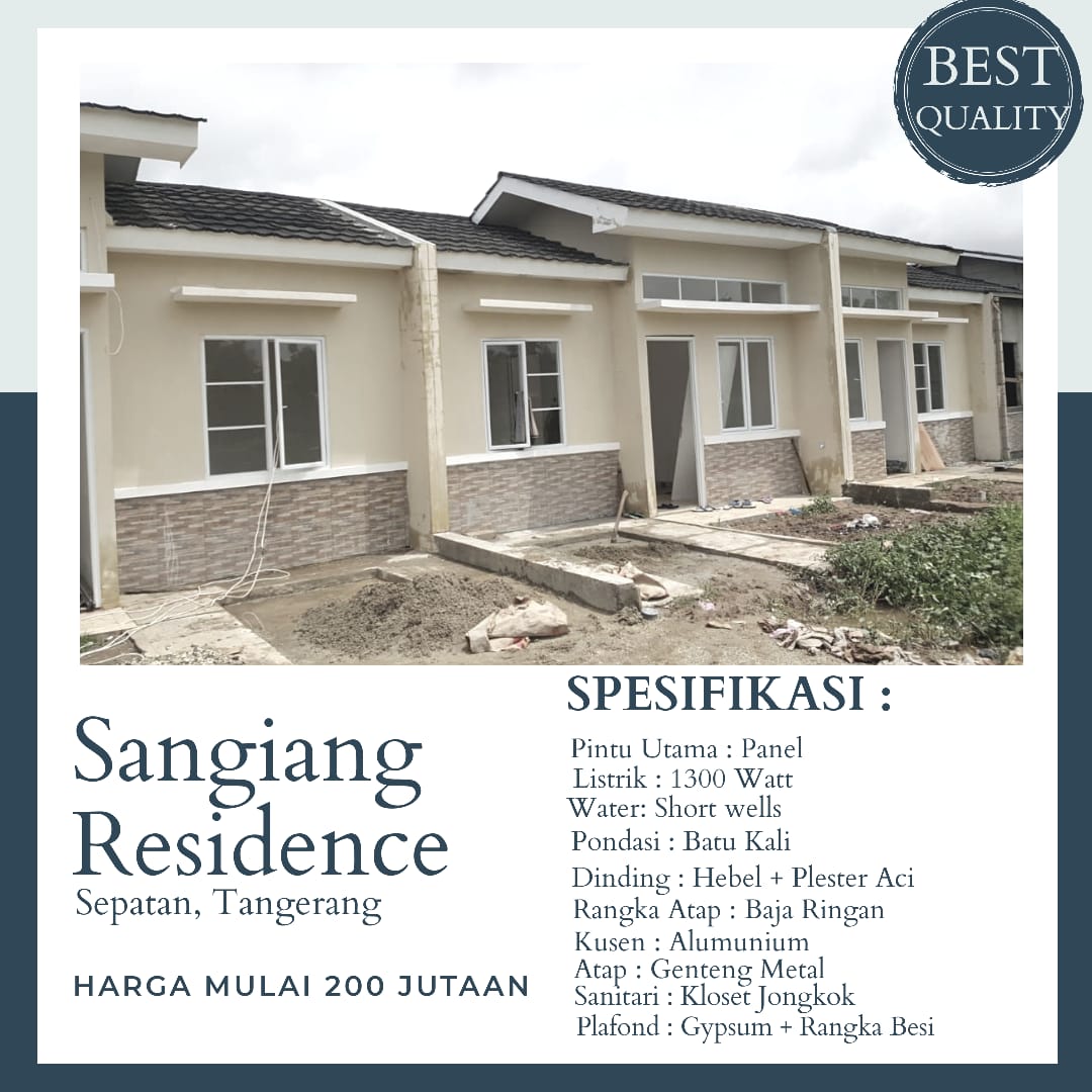 Sangiang Residence Sepatan Tangerang Perumahan Syariah - Madani Listing ...