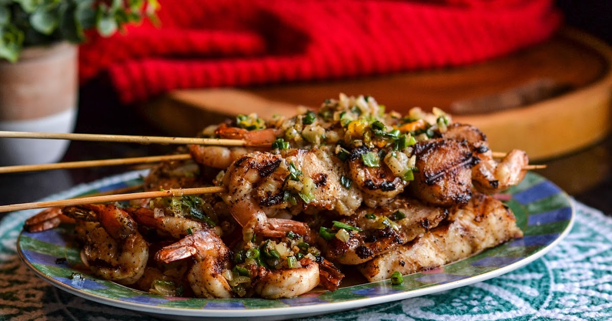 Greedy Girl : Grilled fish and shrimp platter