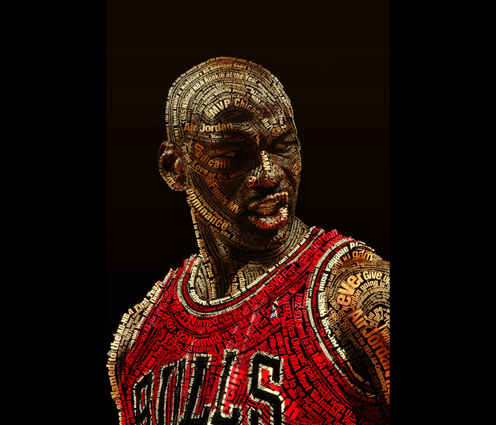 ULTRAPIVE: Michael Jordan Typography Art