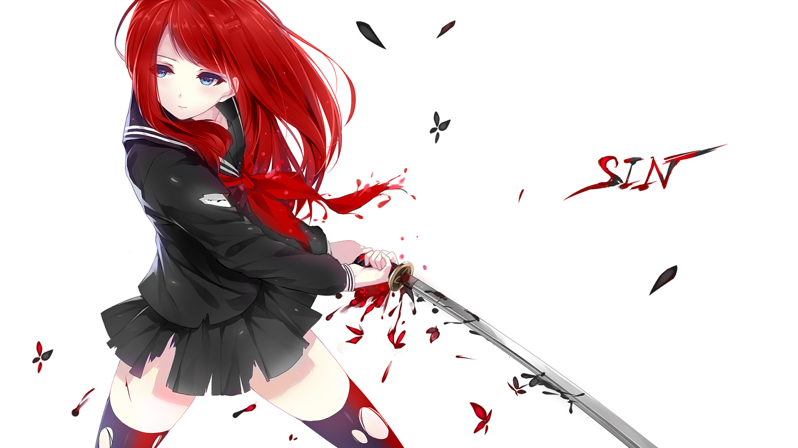 Anime Girl SIn HD Wallpaper | mondeart