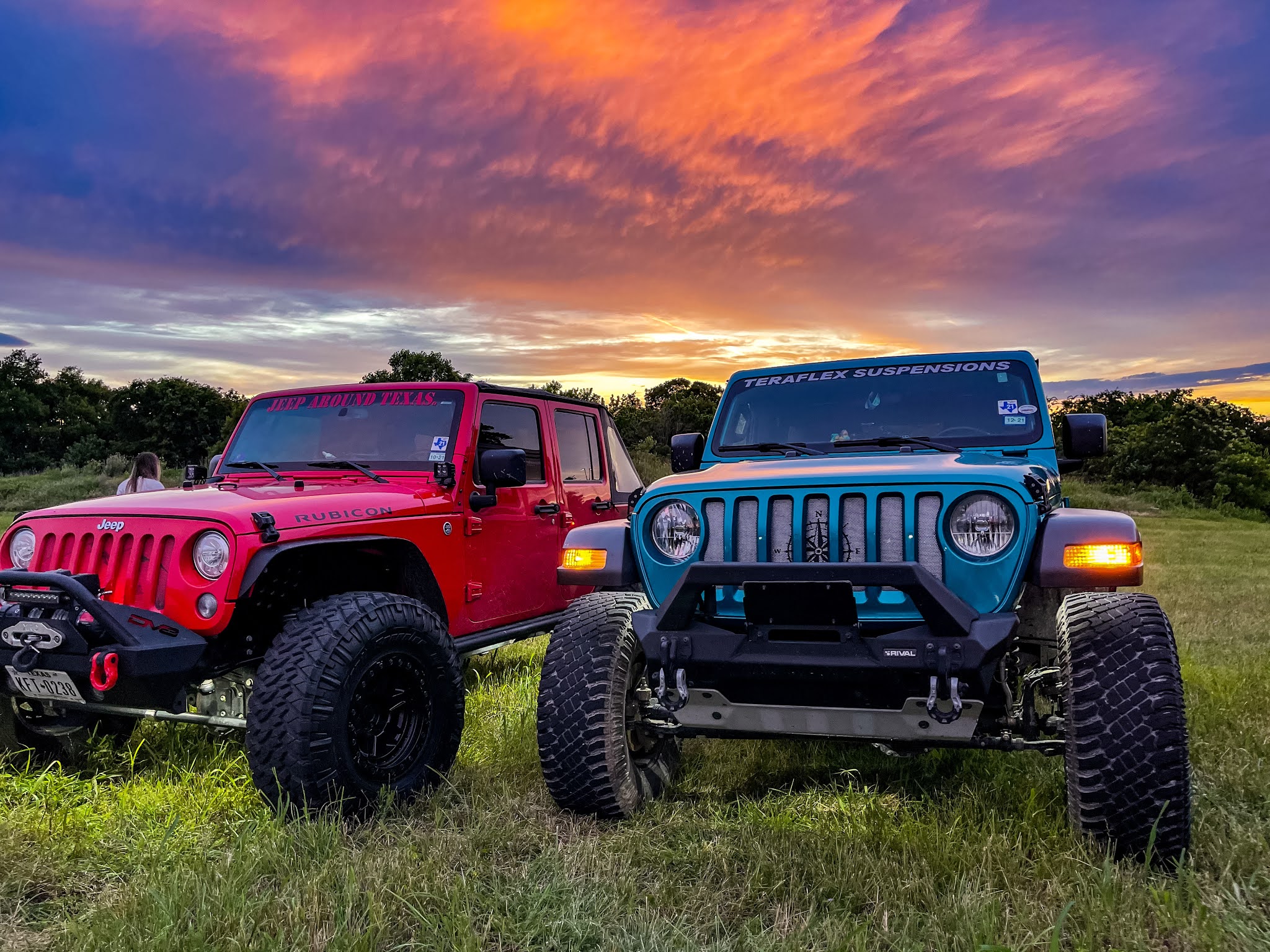 {Ellis County Jeep Meet with a side of sunset} - HALL AROUND TEXAS