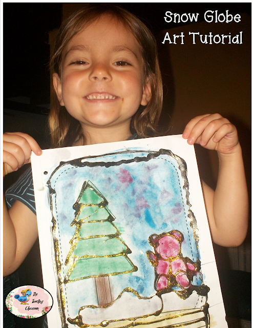 The Traveling Classroom: Snow Globe Art Tutorial (Freebie)
