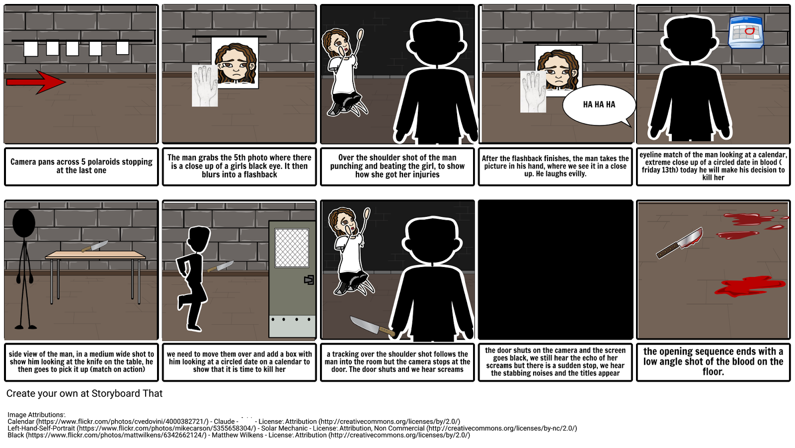5149 Sophie Jay: Thriller Story board