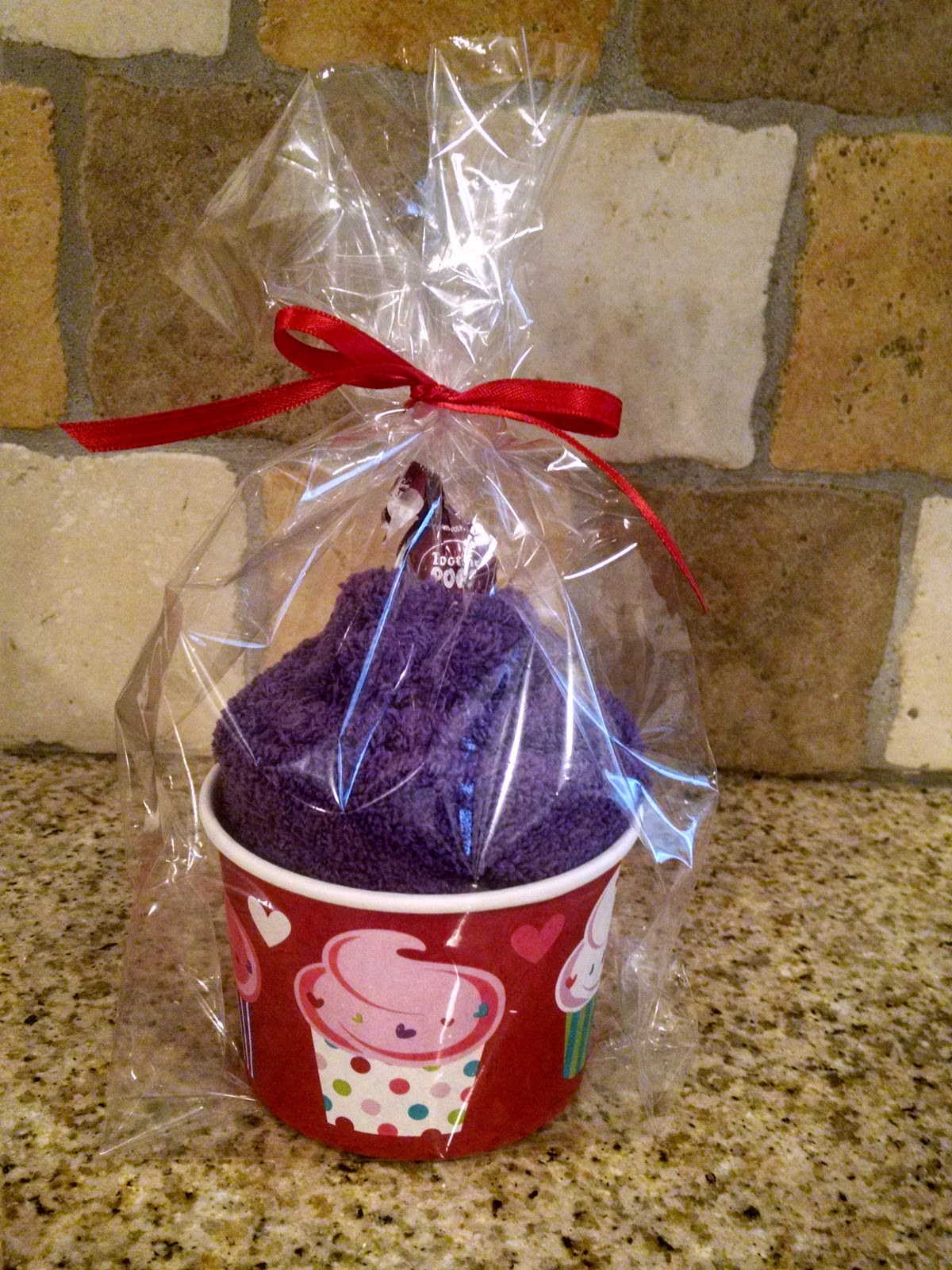 Must Run in the Family: Fuzzy Sock Cupcakes