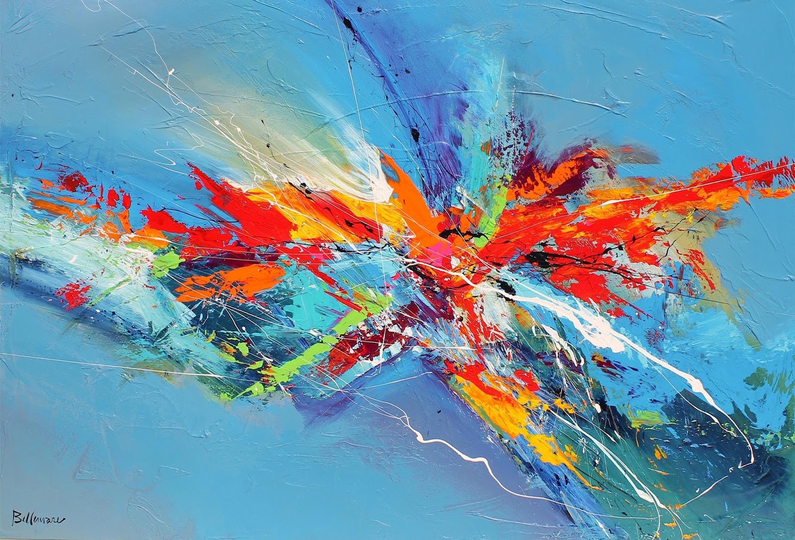 Pintura Abstrata Hanuman