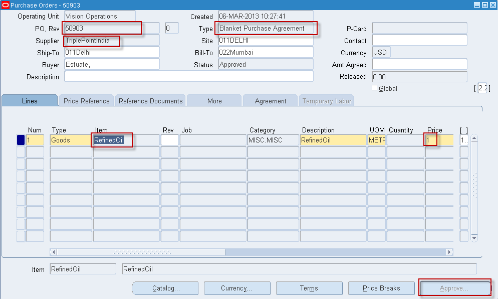 Soa Oracle Apps And Oaf World Blanket Purchasing Agreement