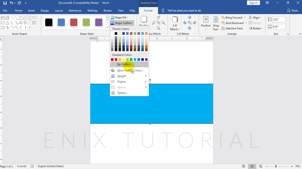 Enix Tutorials: How to make Letterhead in Word - Word tutorial - Guide ...