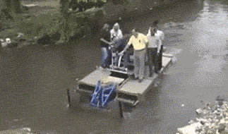 The boat turned over