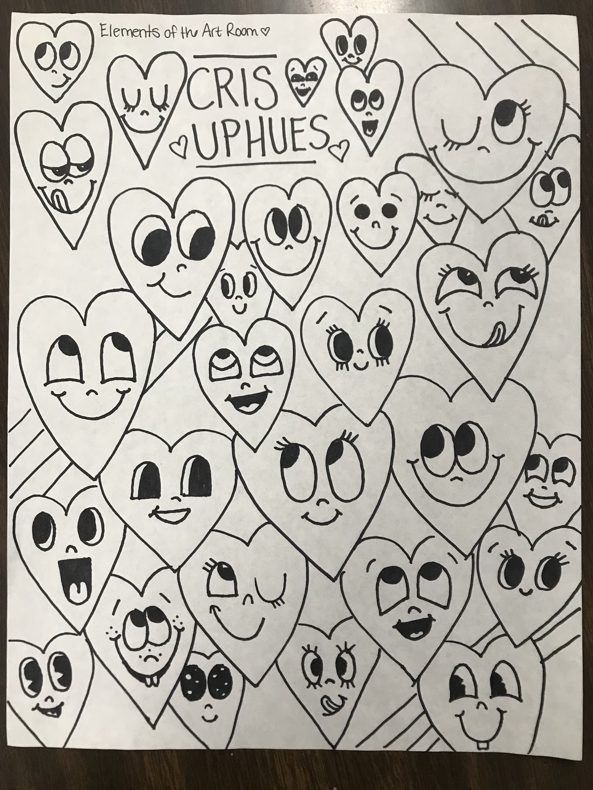 Elements of the Art Room: Chris Uphues Valentine's Hearts!