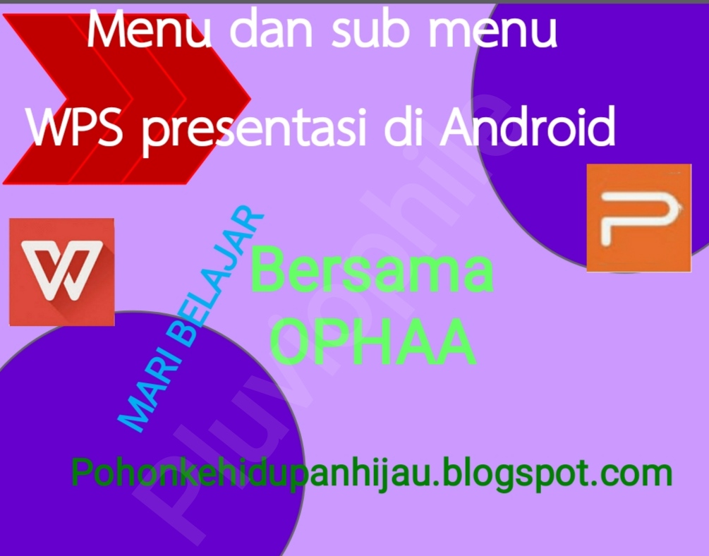 MENU dan SUB MENU WPS PRESENTATION di ANDROID