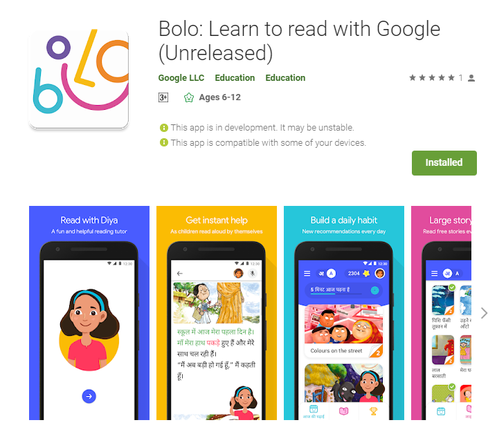 Loud Oli Tech: Bolo: English Learning App in Tamil