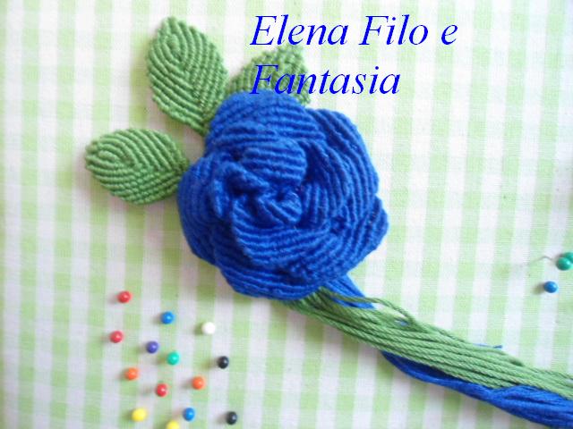 Elena Filo e Fantasia: Rosa di macramé