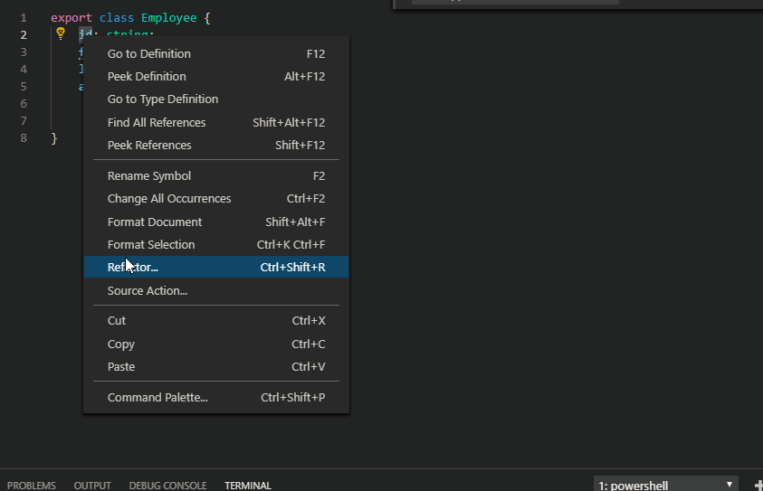 How To Generate Getter And Setter For Typescript In Vscode
