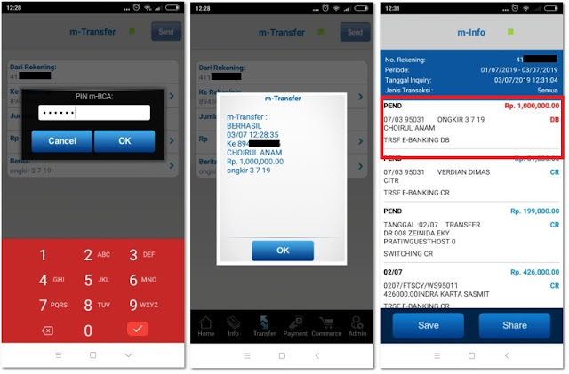 CONTOH CARA TRANSFER UANG DI M-BCA LENGKAP DENGAN GAMBAR - Bimbel Sekolah