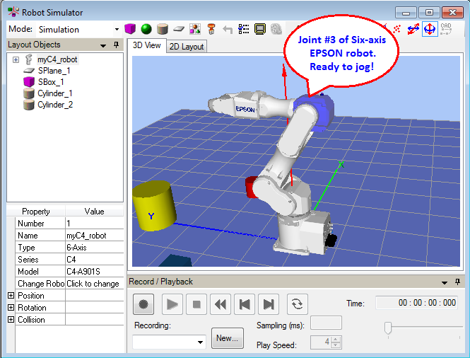 Jog The EPSON Robot (On Robot Simulator Environment) | Robotics University