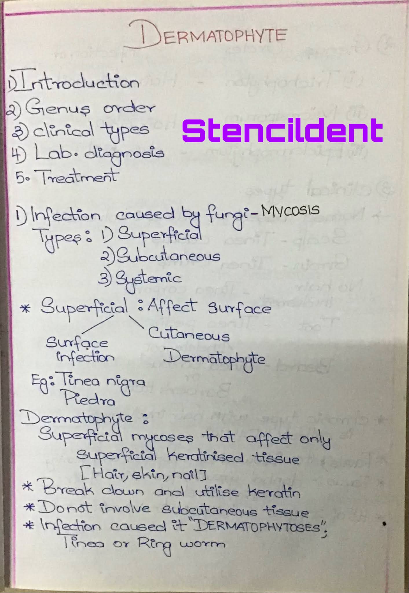 Dermatophyte-What Is It ,Clinical Types,Lab Diagnosis And Treatment