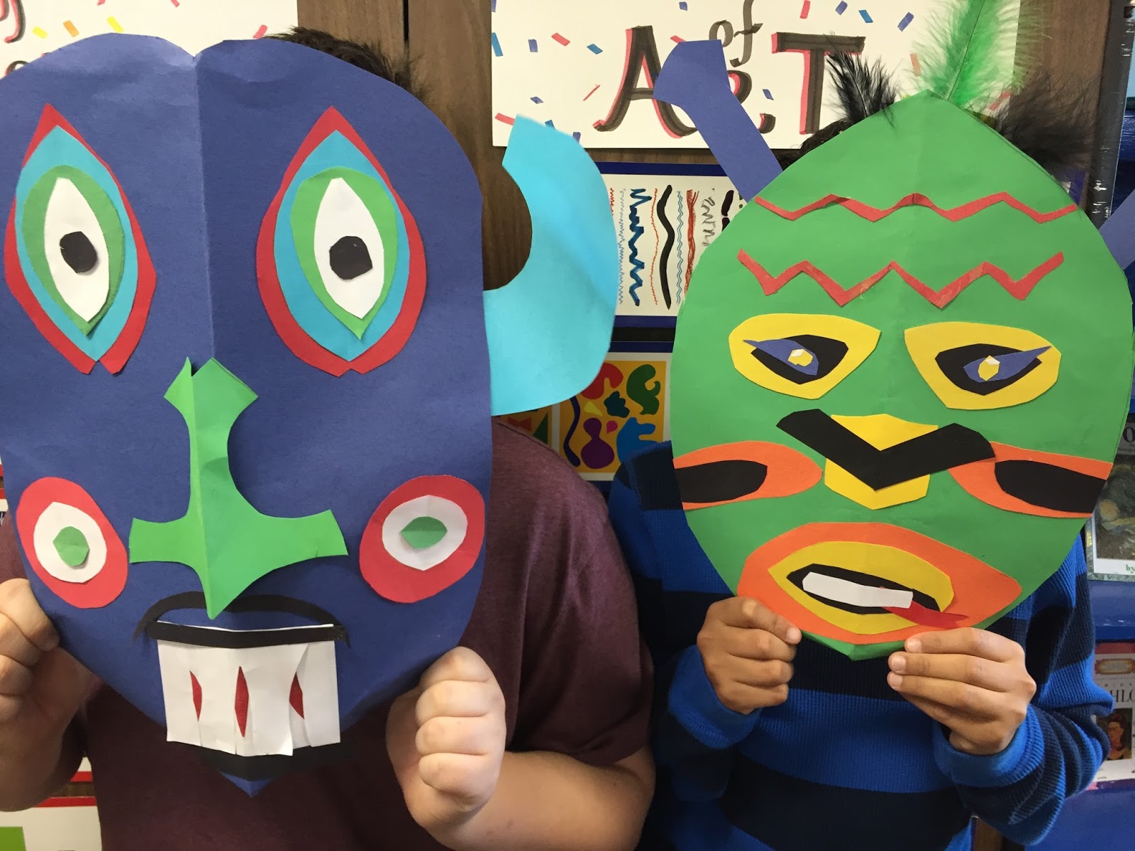 Elements of the Art Room: 5th Grade Masks!