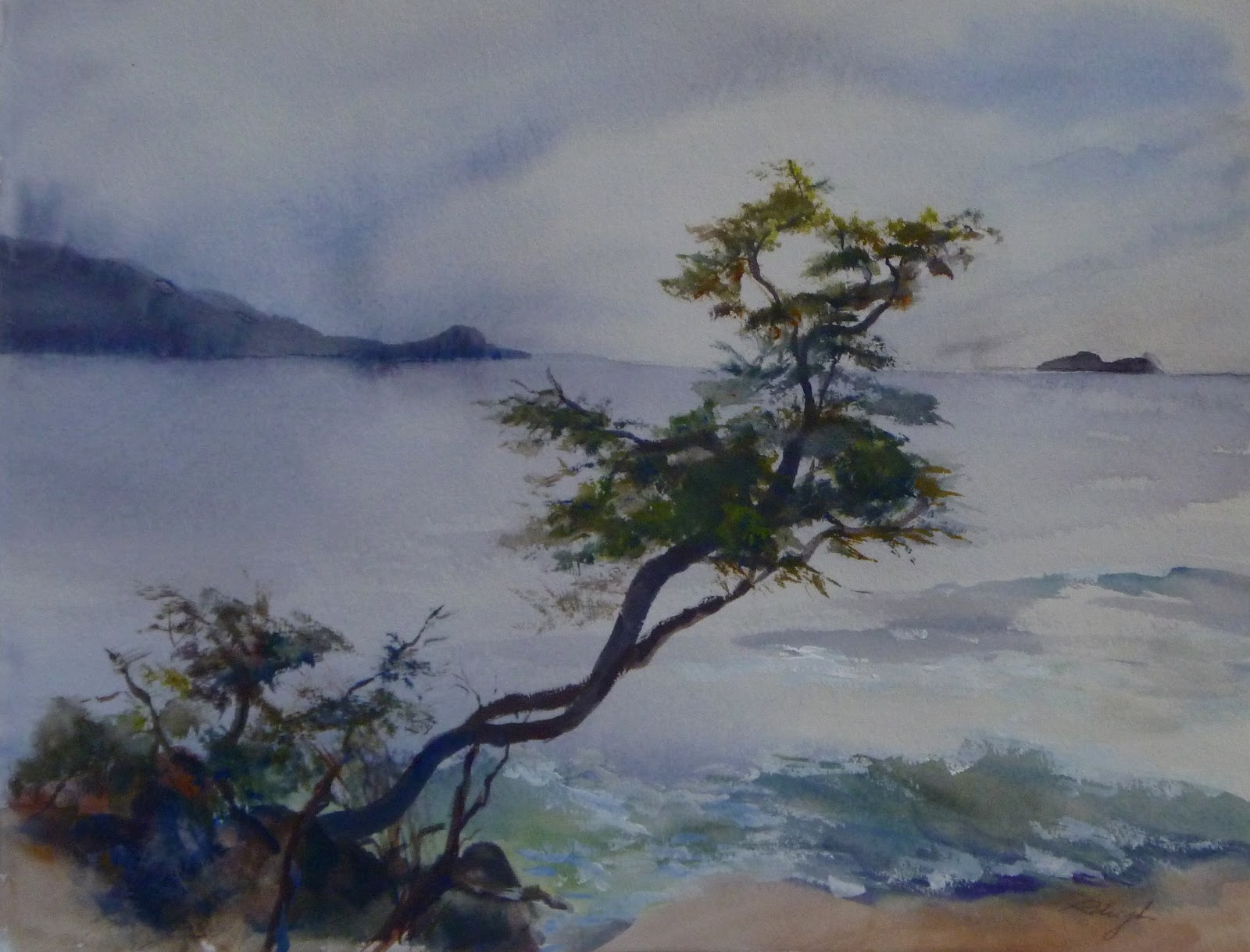 ARTbyRT Seascapes and Island Life: Tree and Sea Series