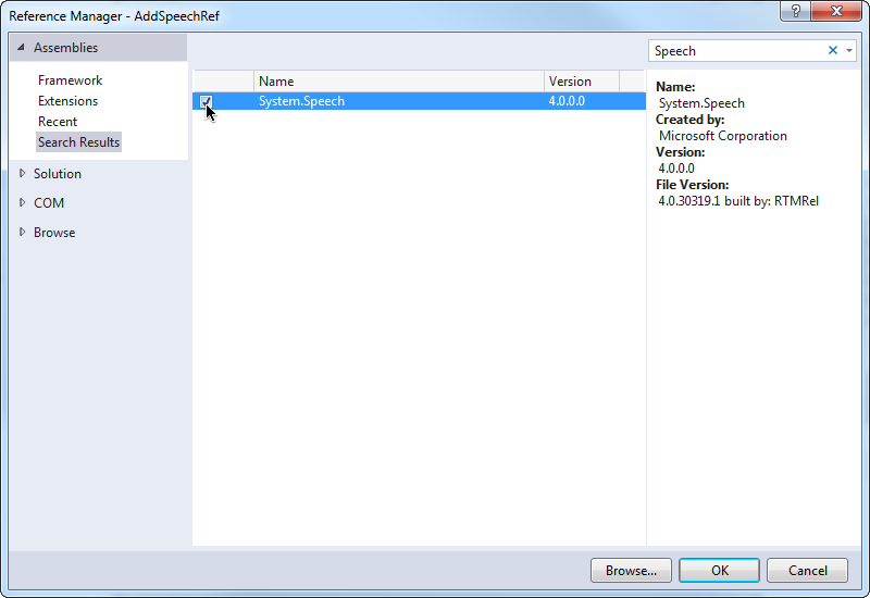 How to add a reference to a library in Windows Forms Application ...