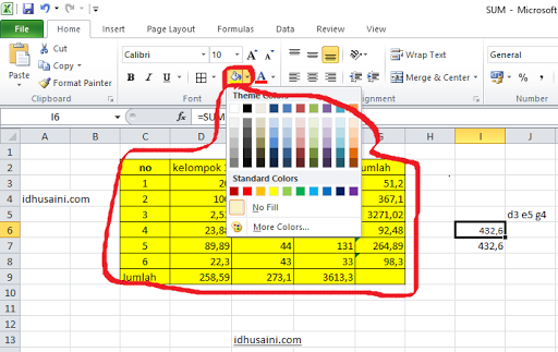 FUNGSI FONT PADA MICROSOFT EXCEL - Husaini Blog FUNGSI FONT PADA MICROSOFT EXCEL - Husaini Blog