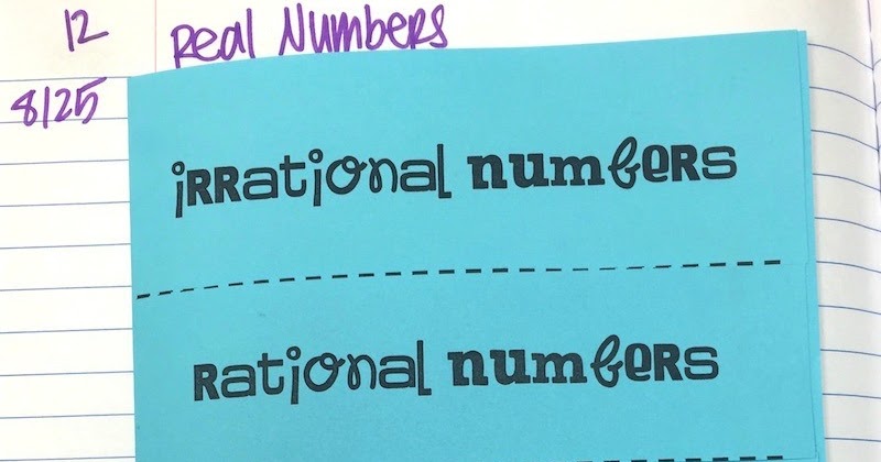 Real Numbers and Functions INB Pages | Mrs. E Teaches Math