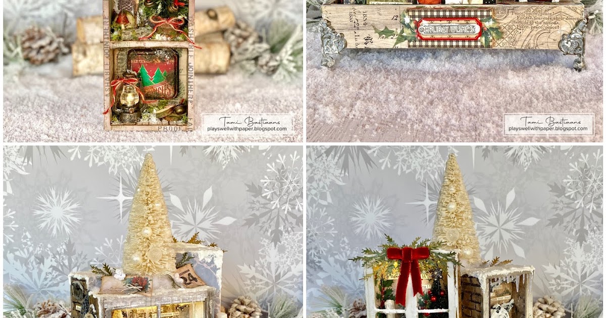 Plays Well With Paper: Tim Holtz Christmas Ideaology Samples 2021
