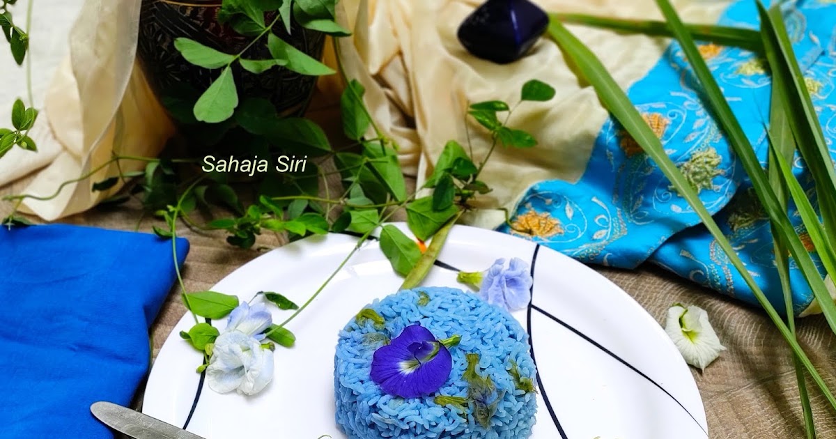 Blue Rice/ Blue butterfly pea flower Rice/ Lemon grass flavored Nasi Kerabu
