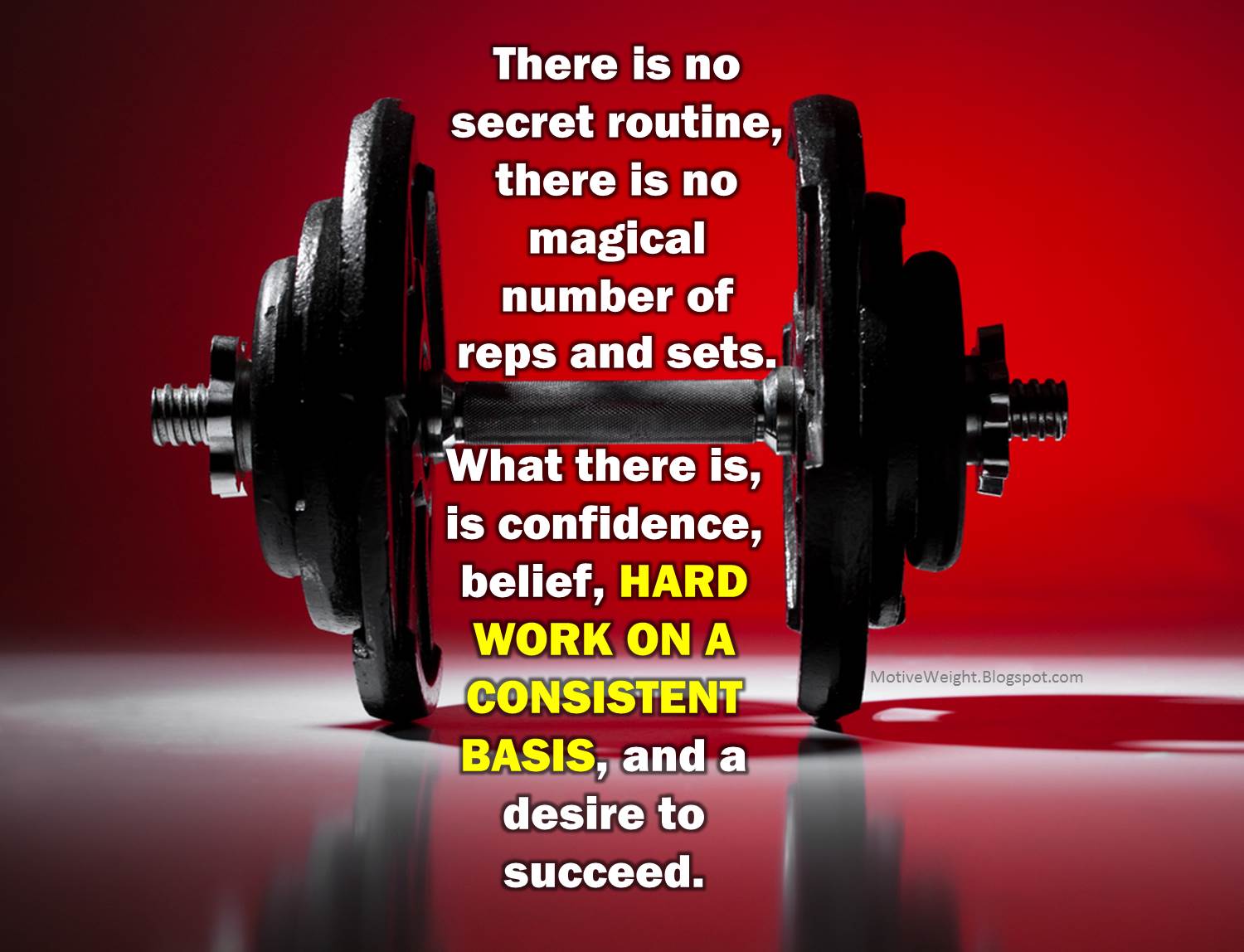 MotiveWeight: Hard Work and Consistency Will Get You There