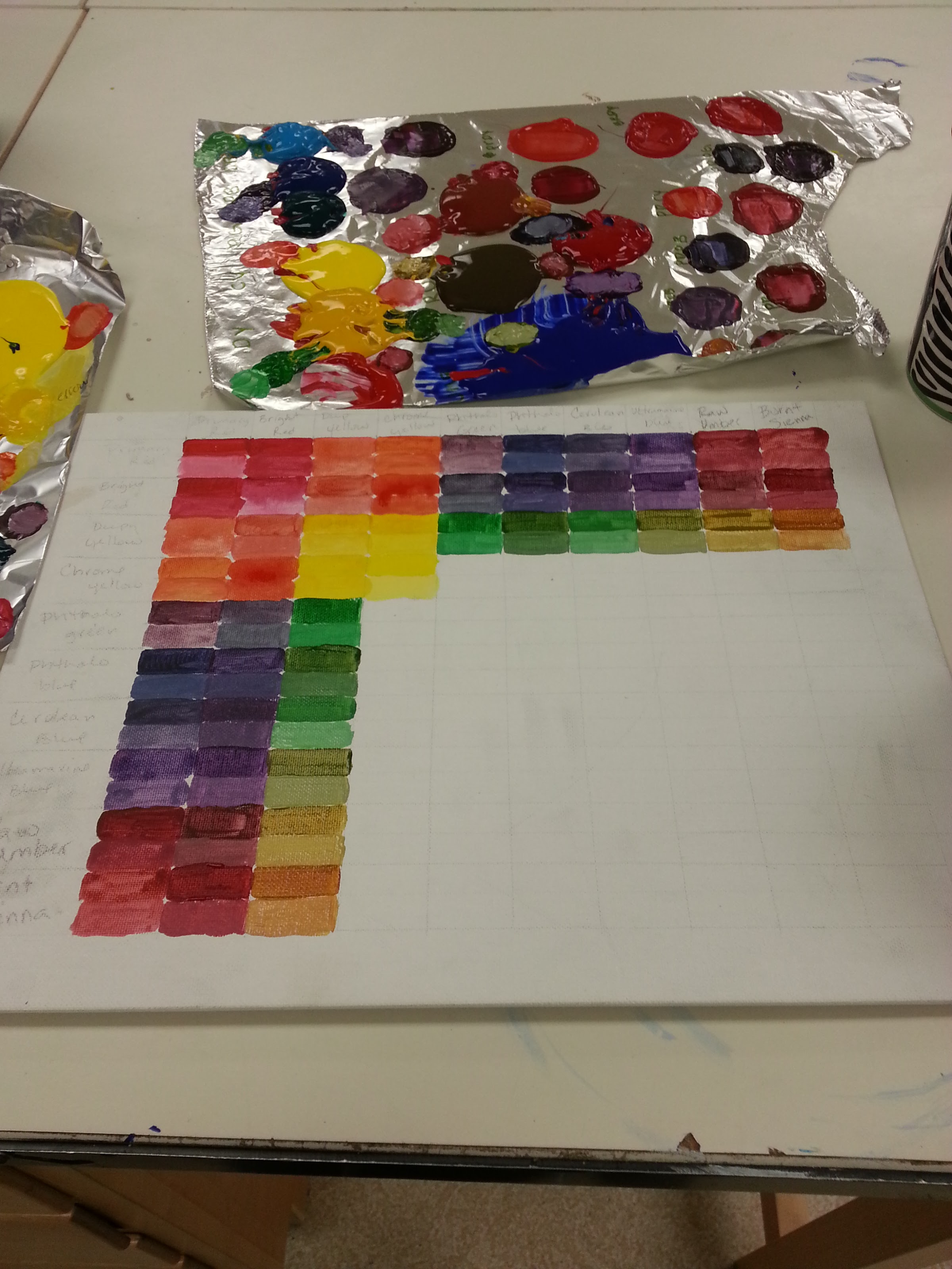 My Color Chart example | WJ Art with G!