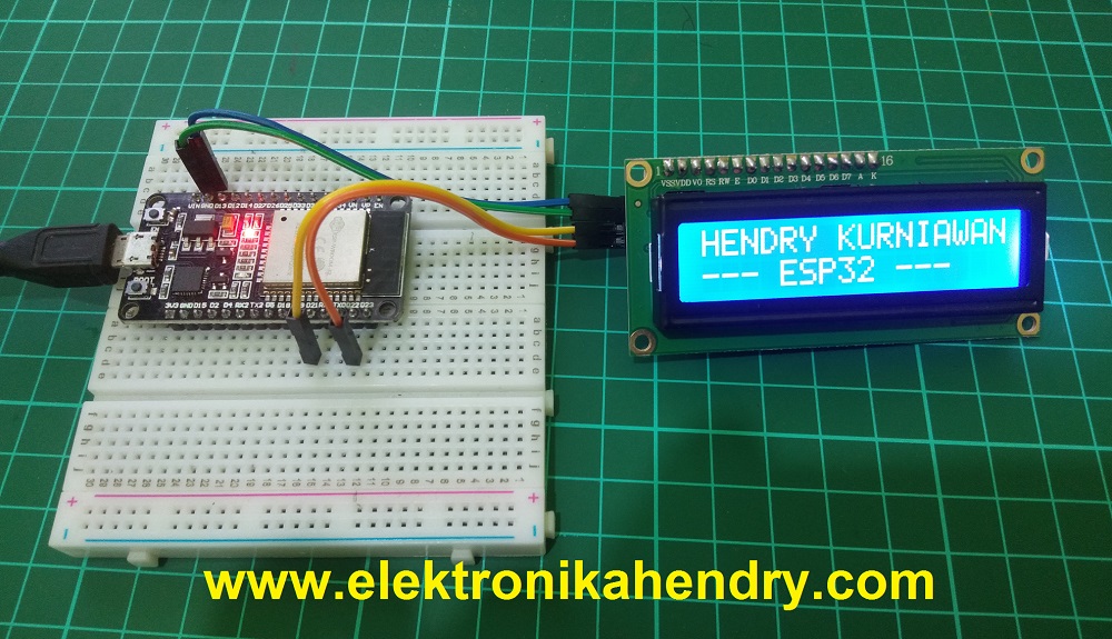 ESP32 PART-7. Kontrol LCD pada Modul I2C - ELEKTRONIKA HENDRY