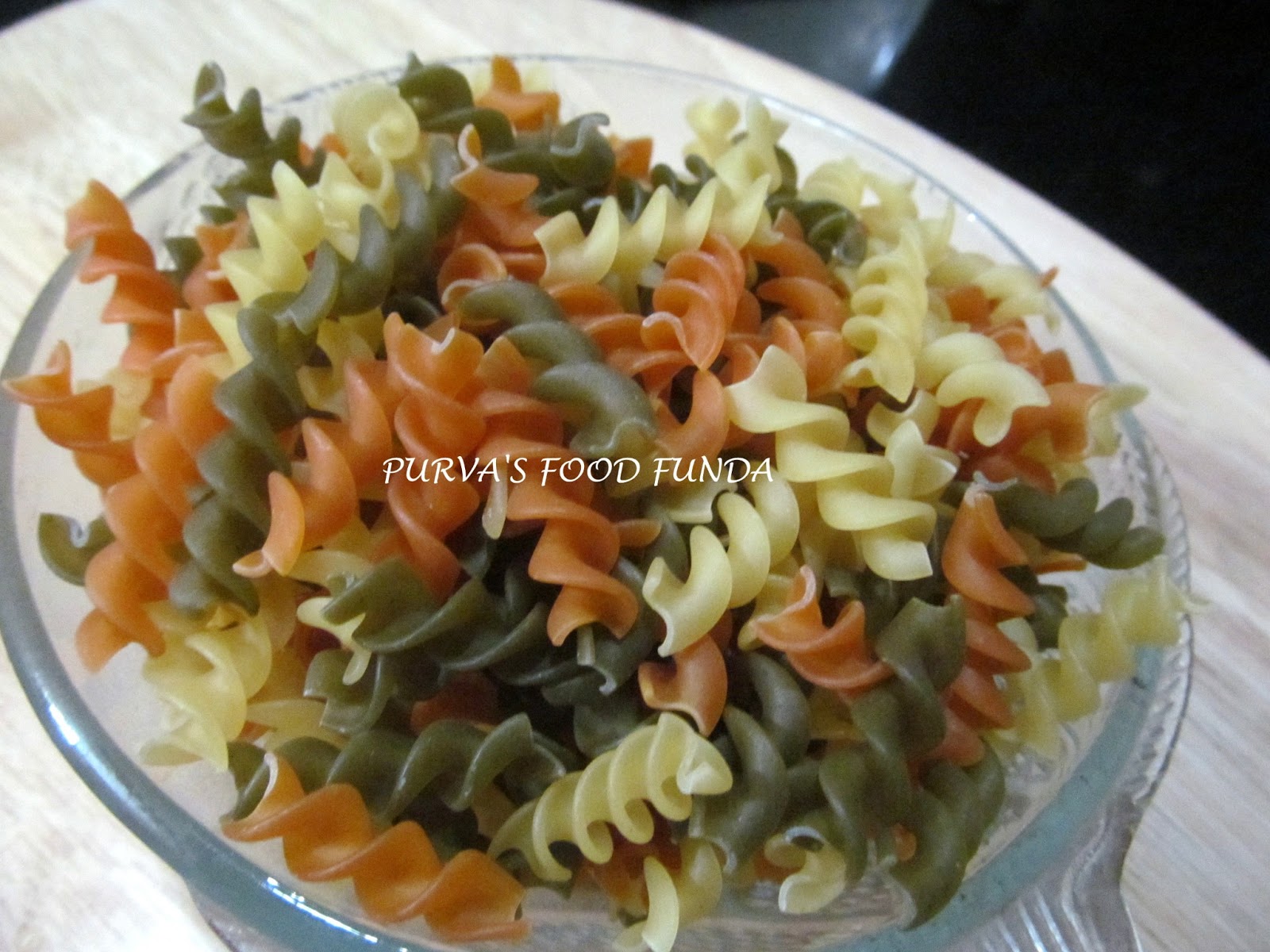Food Funda: Tri Colour Pasta With Tri colour Bell-pepper (Tiranga Pasta)
