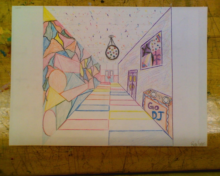Ryan's Blog: One Point Perspective Hallway