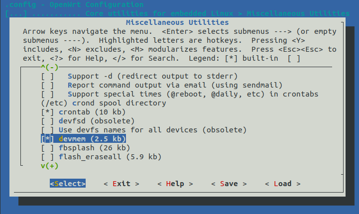 My Notes Add Devmem In Openwrt