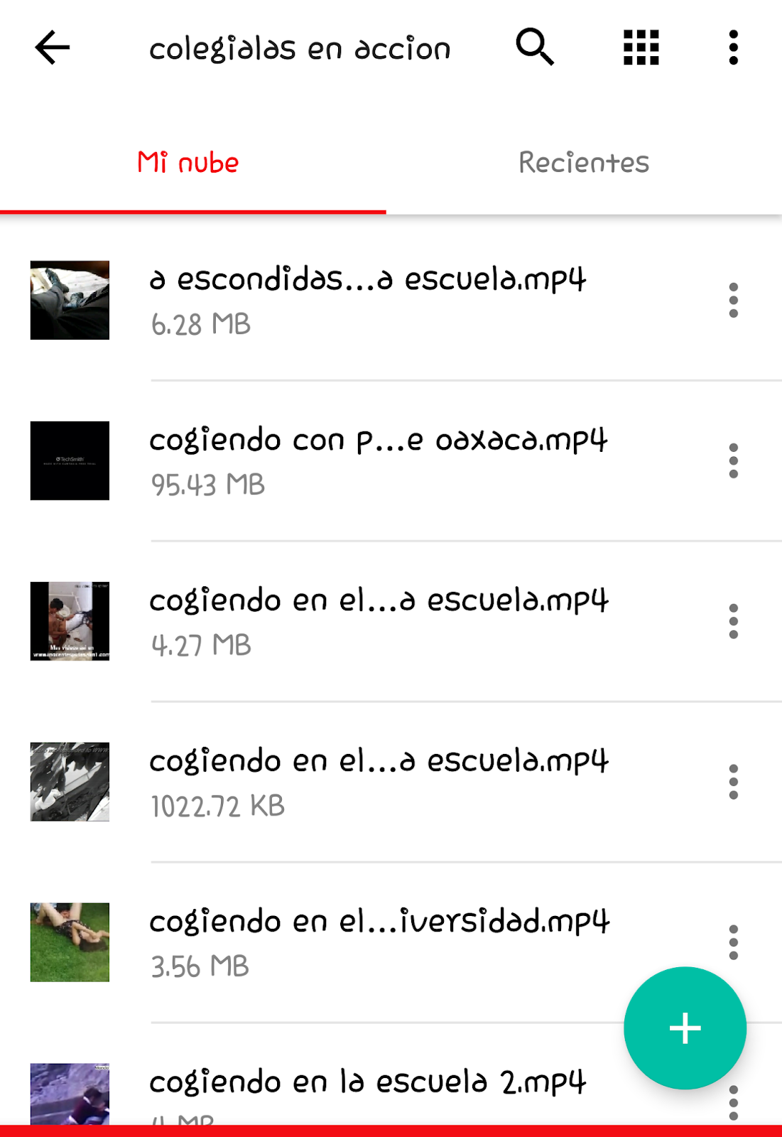 Mega pack videos colegialas en accion