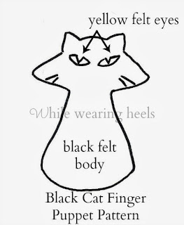 While Wearing Heels: Felt Halloween Finger Puppets