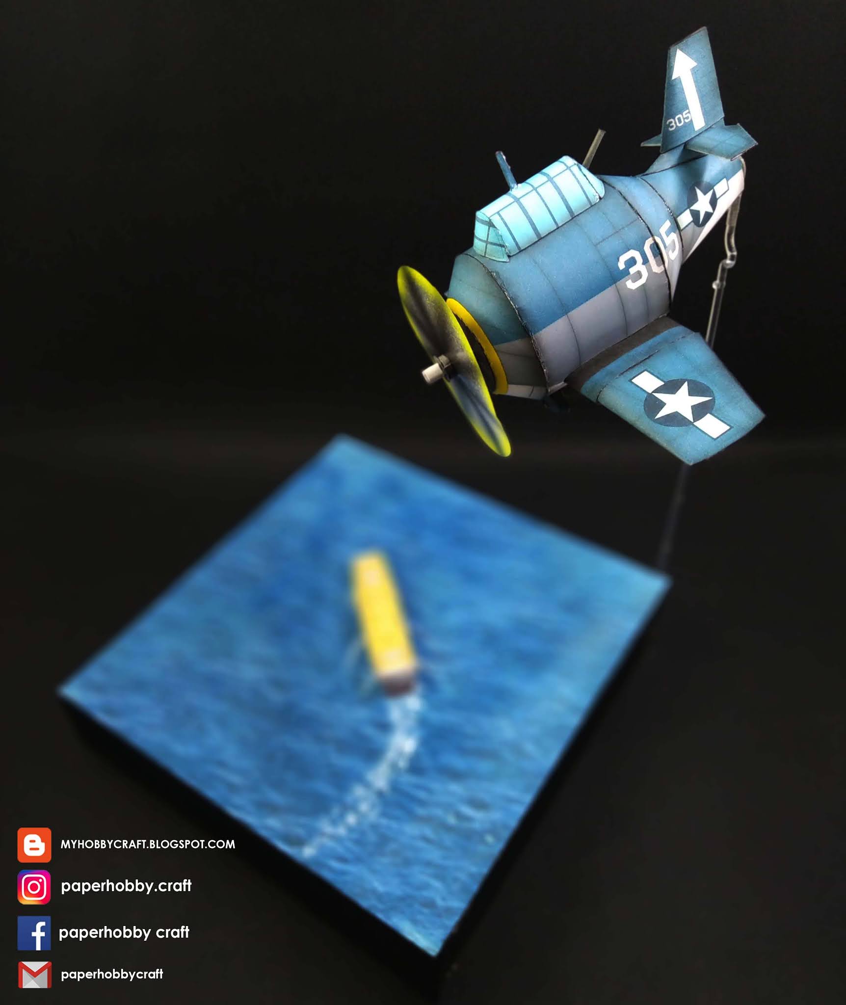 paperhobby: GRUMMAN TBF AVENGER TOON SCALE PAPERMODEL