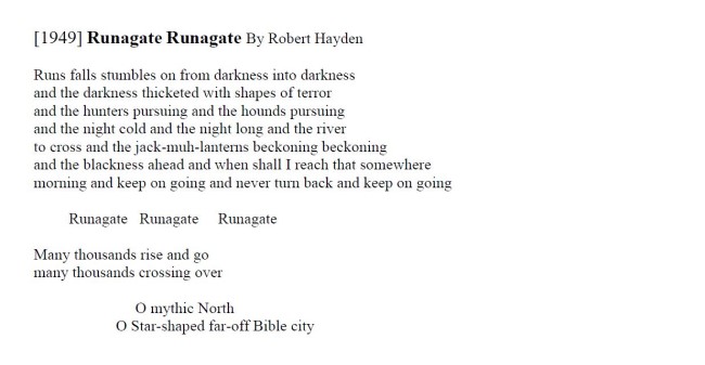 Cultural Front: Robert Hayden's three different openings for "Runagate ...