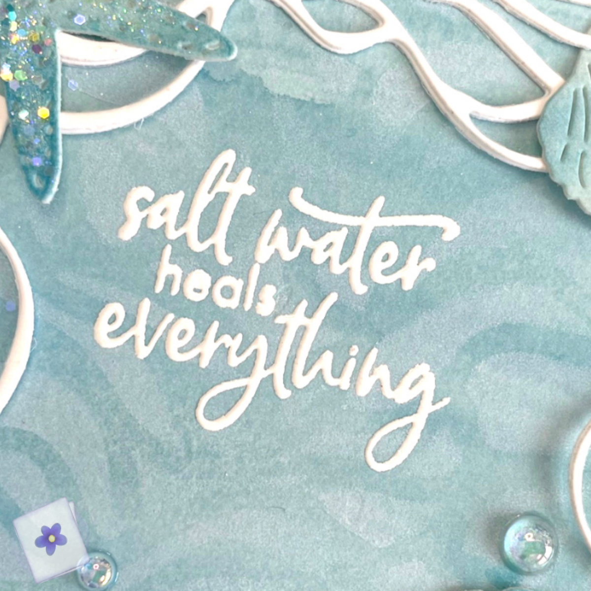 Seashells Die in Blue Tones | Troqueles de Caracolas en Tonos Azules