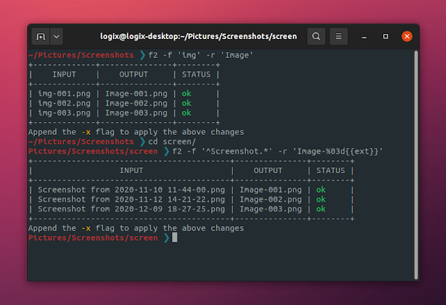 F2: Fast And Safe Batch Rename Tool For The Command Line (Cross ...