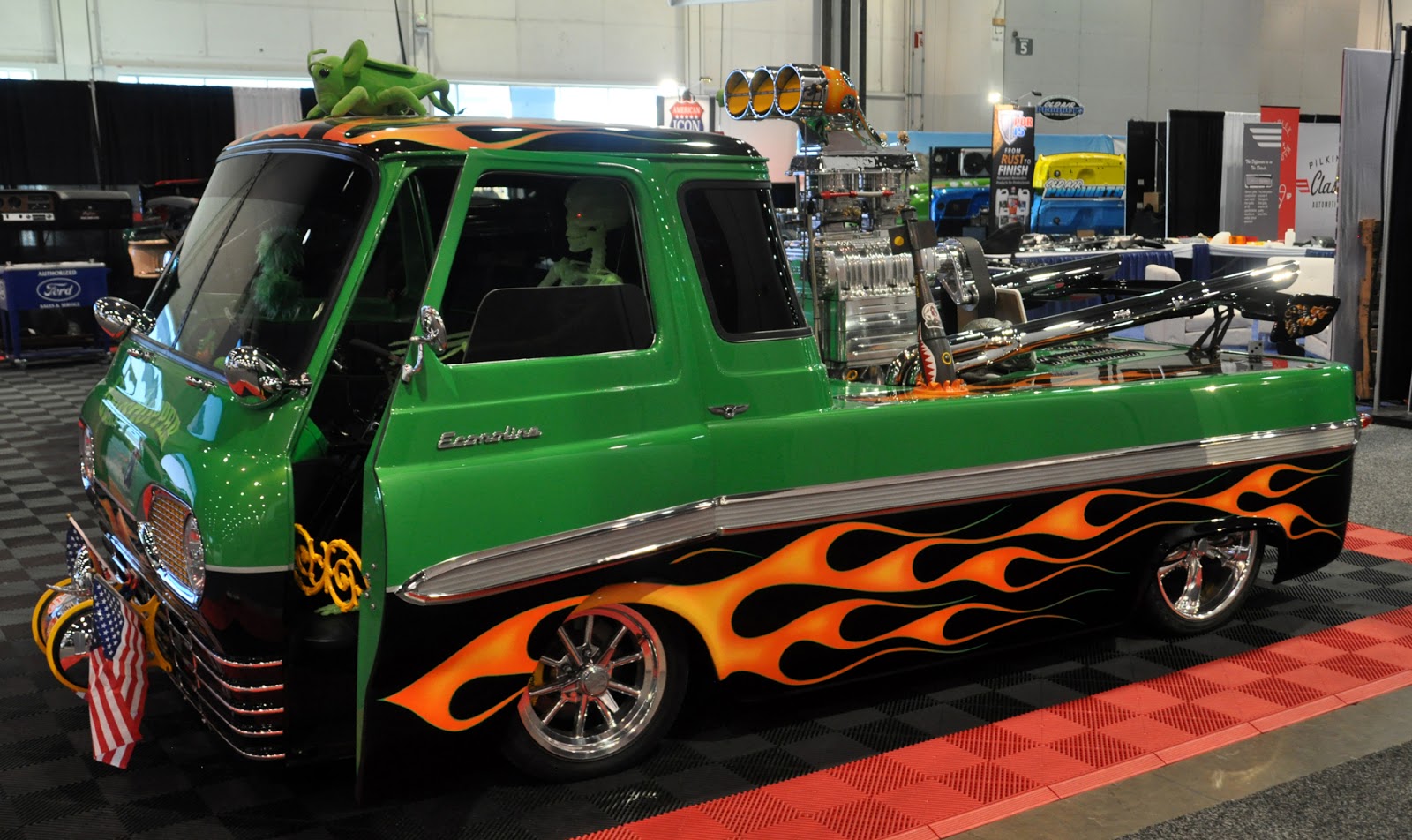 Just A Car Guy: a rear engine van, with a supercharger, is a good booth ...