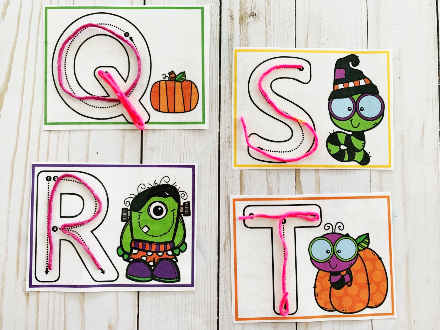 October Fine Motor Task Boxes for Preschool