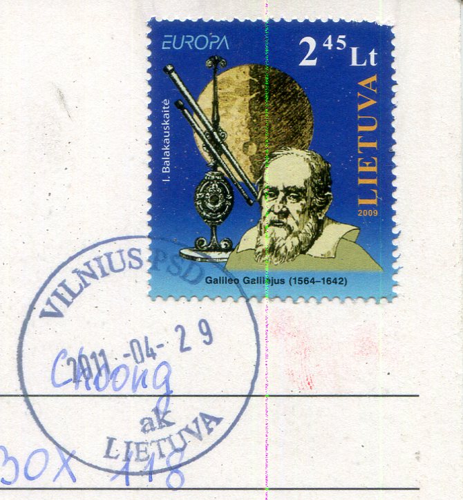 collect ROC: Lithuania Postcard: A Street Scene in Vilnius