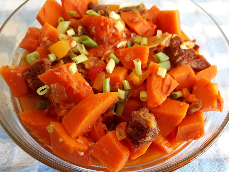 Piteisdadinha: CARNE SECA C/ABÓBORA, tutu e couve à mineira (sugestão p ...