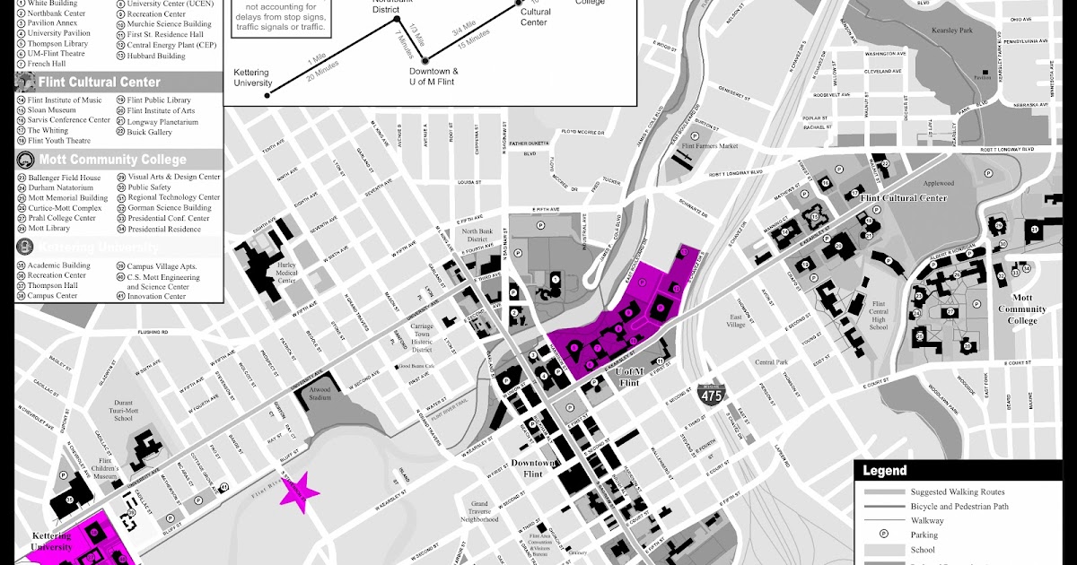 U Of M Flint Campus Map - Map