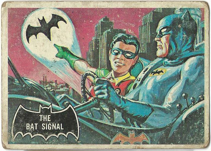 Pack War: Vintage Card Of The Month: 1966 Topps Batman Bat Signal