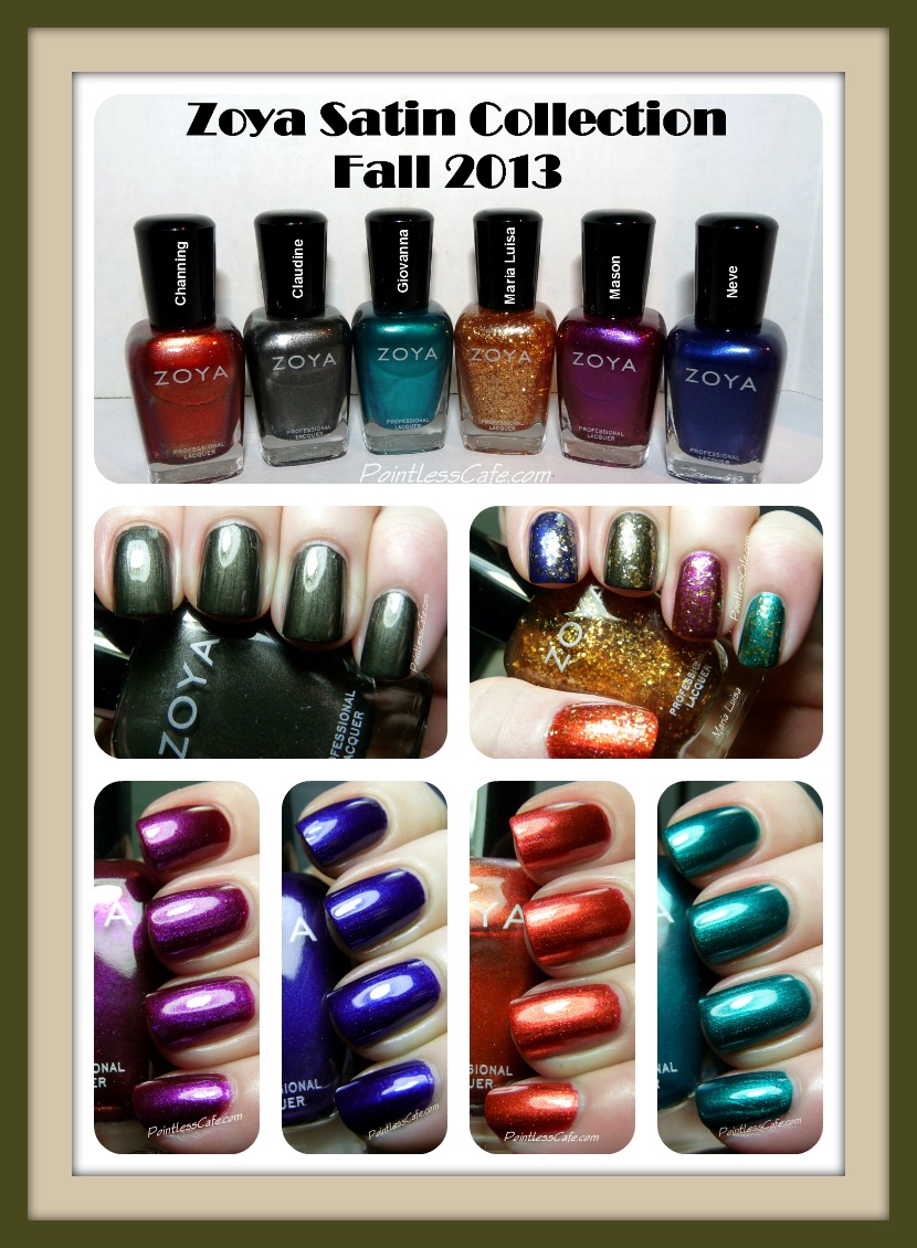 Zoya Satin Collection for Fall 2013 - Swatches and Review | Pointless Cafe