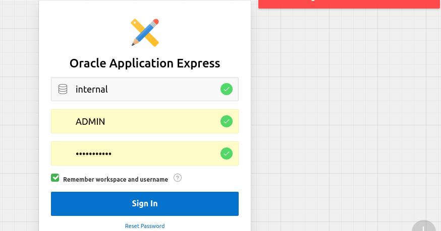Holgers Weblog - Oracle Forms, APEX, Docker and beyond: APEX ADMIN Passwort zurücksetzen