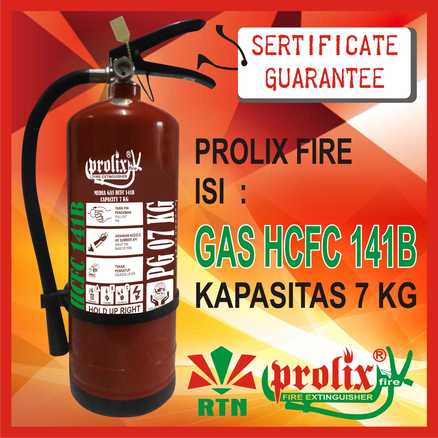 Tabung Apar - Alat Pemadam Api Gas Pengganti Hallon (HCFC 141B ...