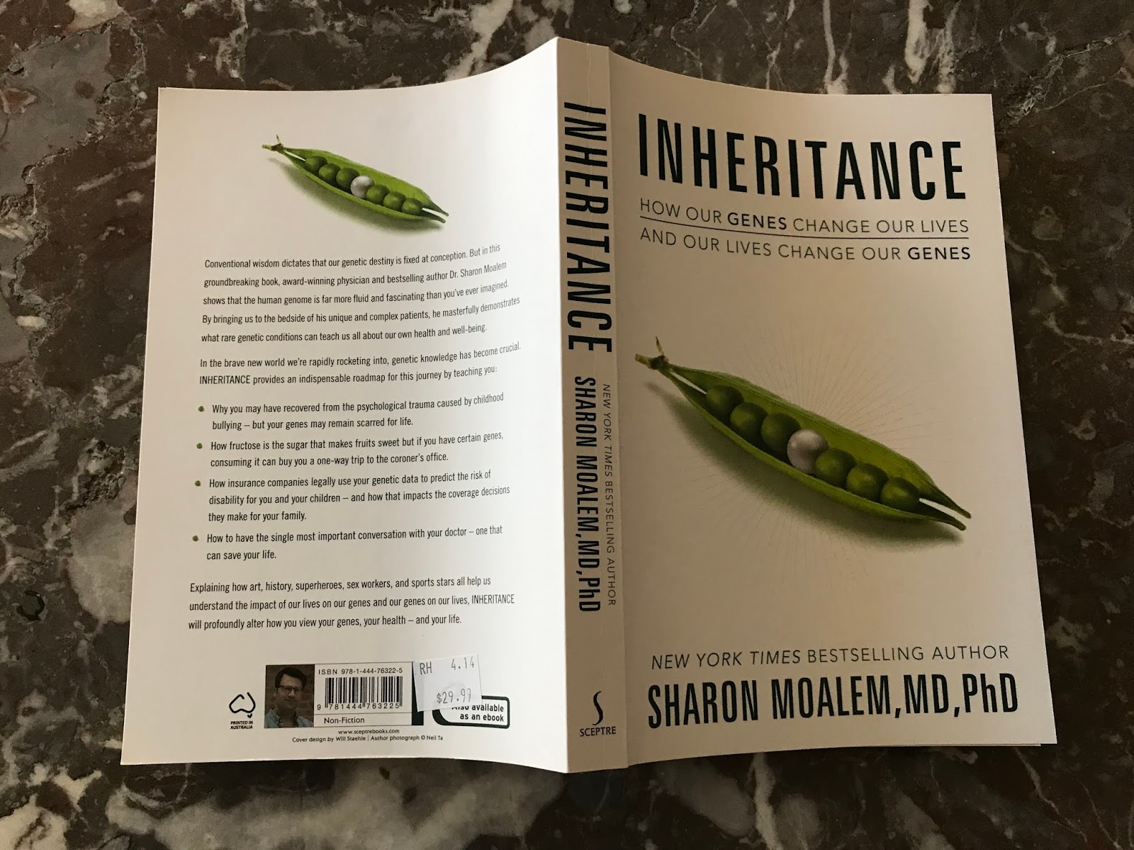 Happy Antipodean: Book Review: Inheritance, Sharon Moalem (2014)