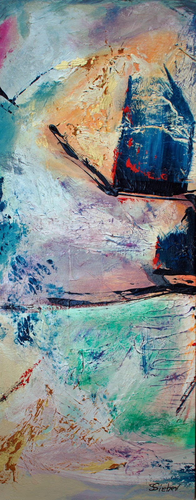 Contemporary Artists of Arizona: Adrift - Abstract Acrylic Painting by ...